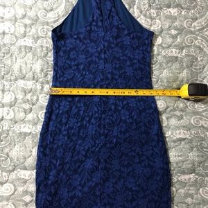 Moda International | Dresses | Nearly New Navy Blue Lace Body Contour ...